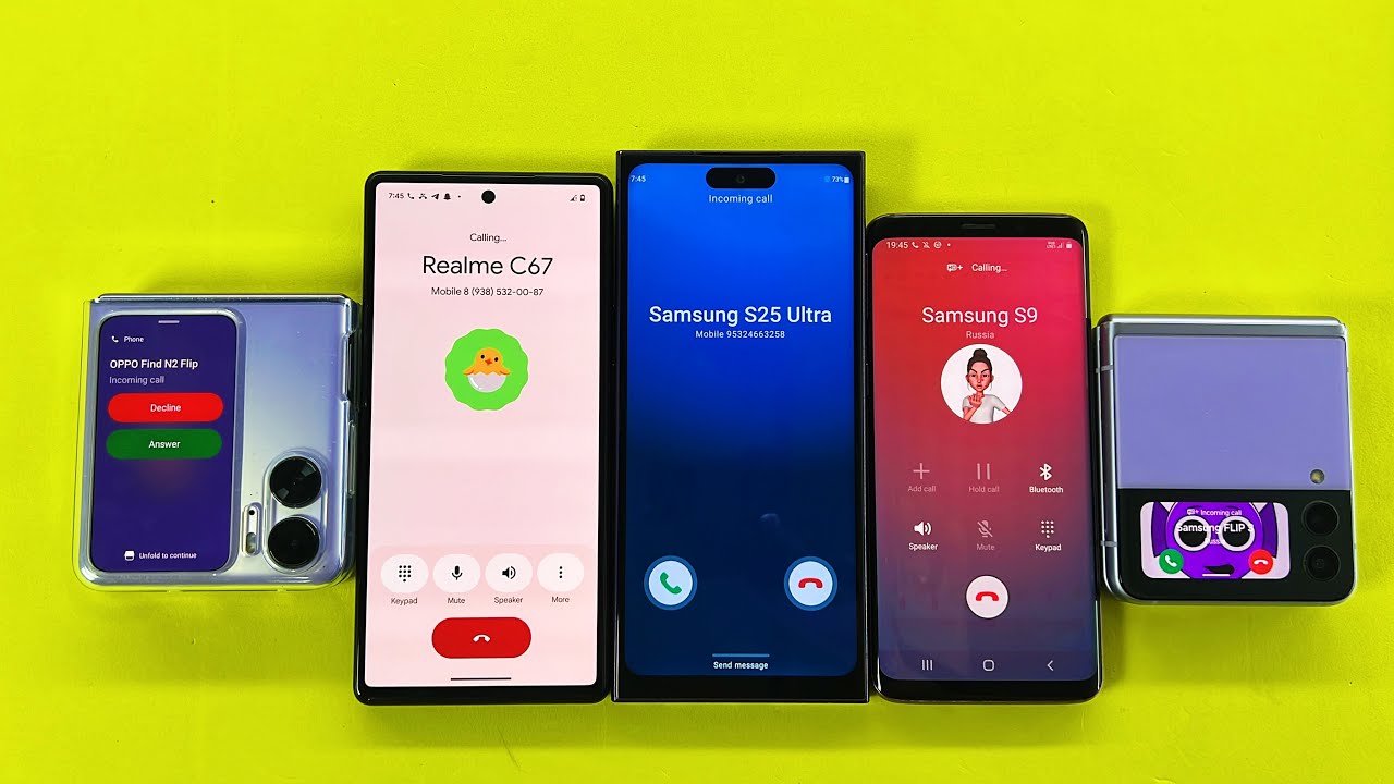 Outgoing Call Google Pixel 6 & Samsung S9 + Incoming Call OPPO Flip ...