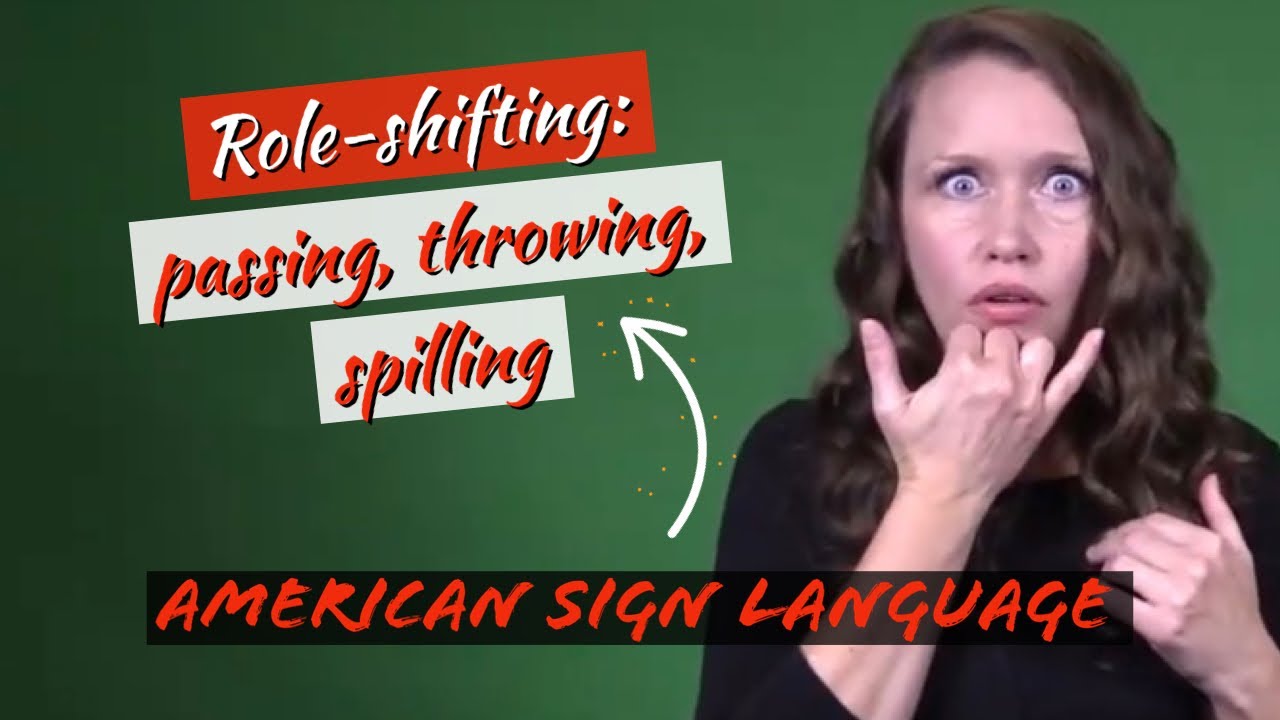 #ASL Roleshift advanced intermediate mini-lecture: passing, throwing ...