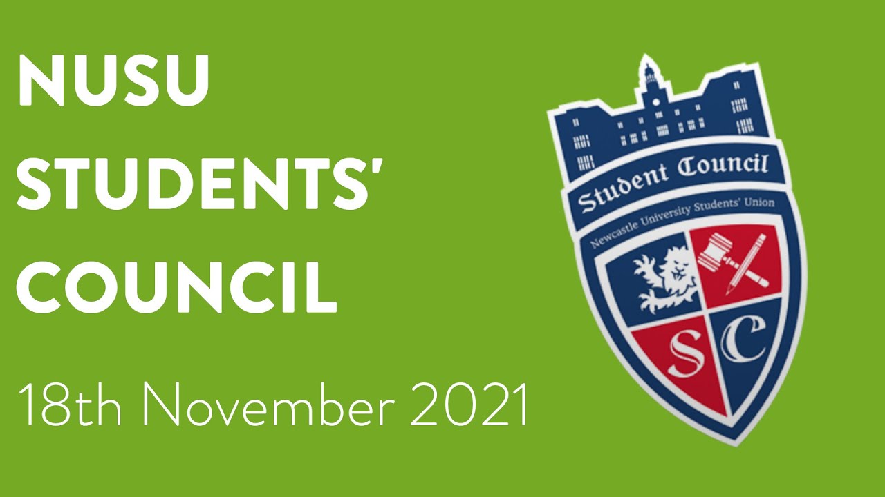 NUSU Students' Council - 22nd November 2021 - YouTube