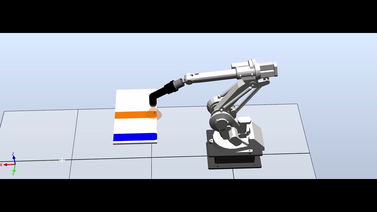 RobotStudio simulate Spray Paint/Mô phỏng robot Sơn - YouTube