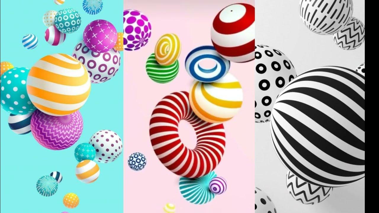 How to design Colourfull 3D balls Wallpaper | 3d Ball design in coreldraw | Ahsan Sabri - YouTube