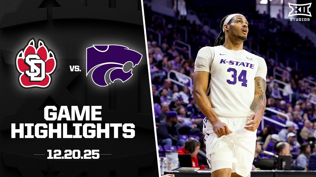 South Dakota vs. Kansas State Game Highlights | 2025-26 Big 12 Men's ...