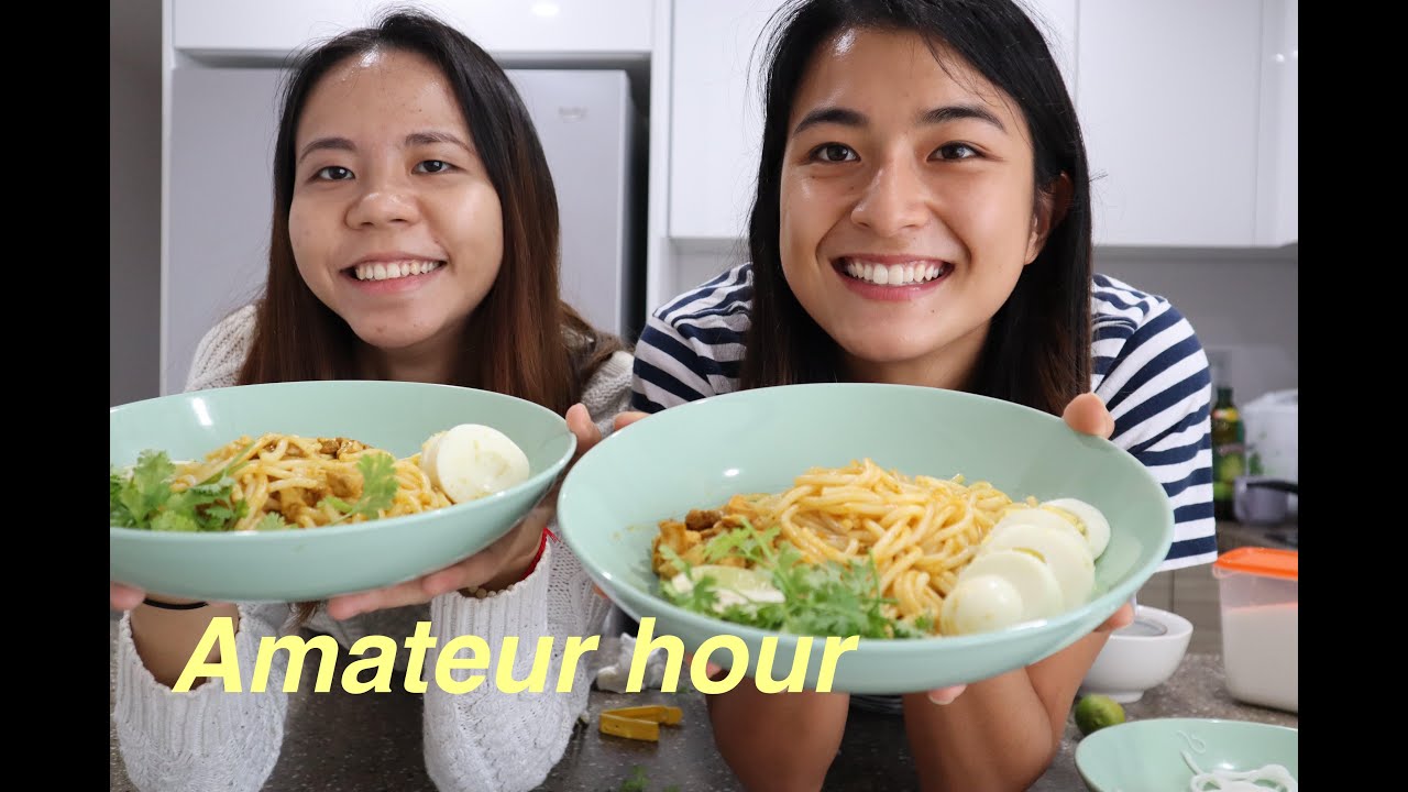 First time making Myanmar Food (Nan Gyi Thoke)! | Myanmar Life Series ...