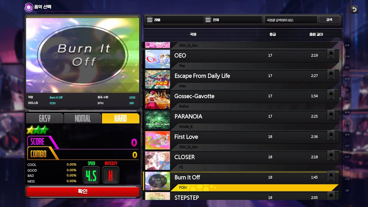 [O2JAM REMIX | 5K HD - Lv. 18] Burn It Off - YouTube