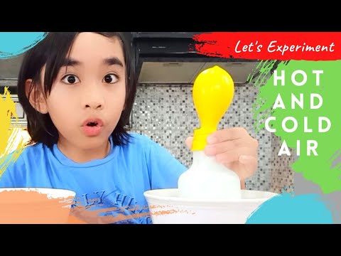 Hot and Cold Air Experiment / Science Experiment / Inflate a Balloon ...