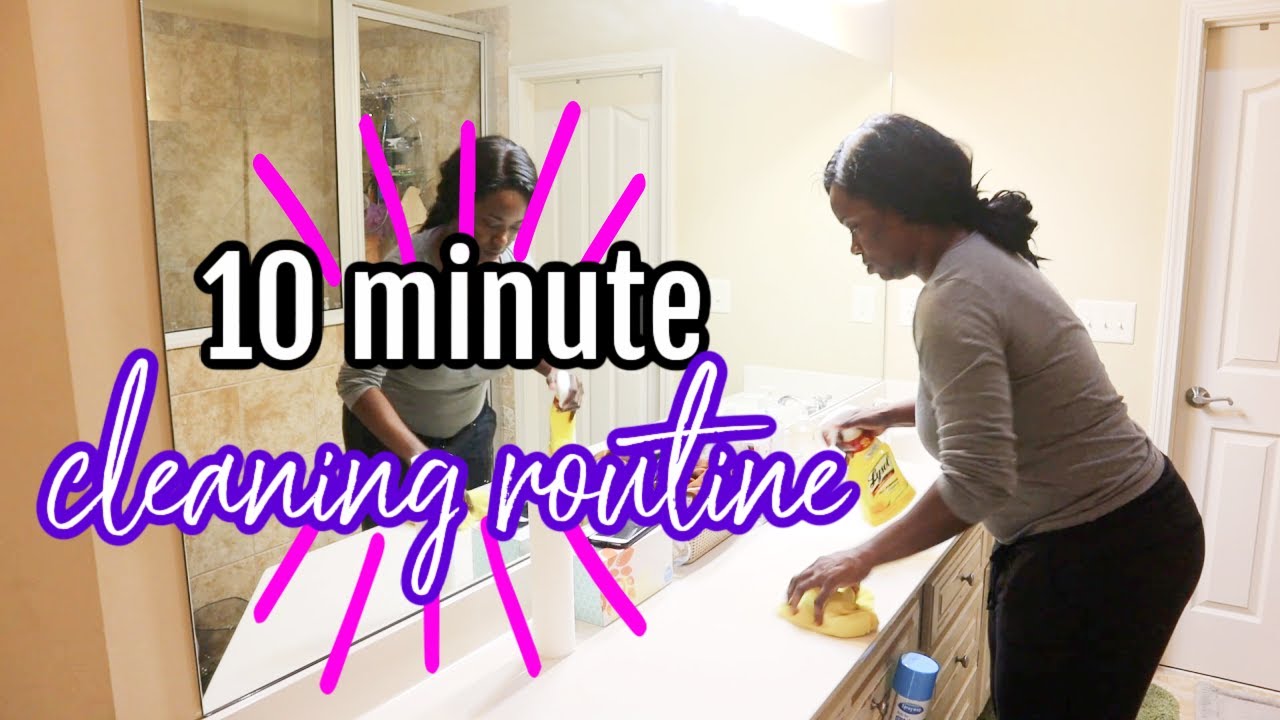 My New 10 Min Bathroom CLEAN WITH ME ROUTINE - YouTube