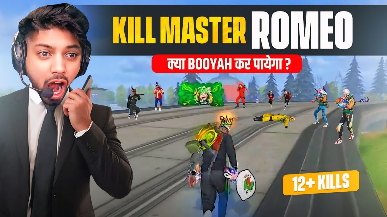 Kill Master Romeo😈 12+ Kills Total Hard I love Headshots In Mobile🥵 ...