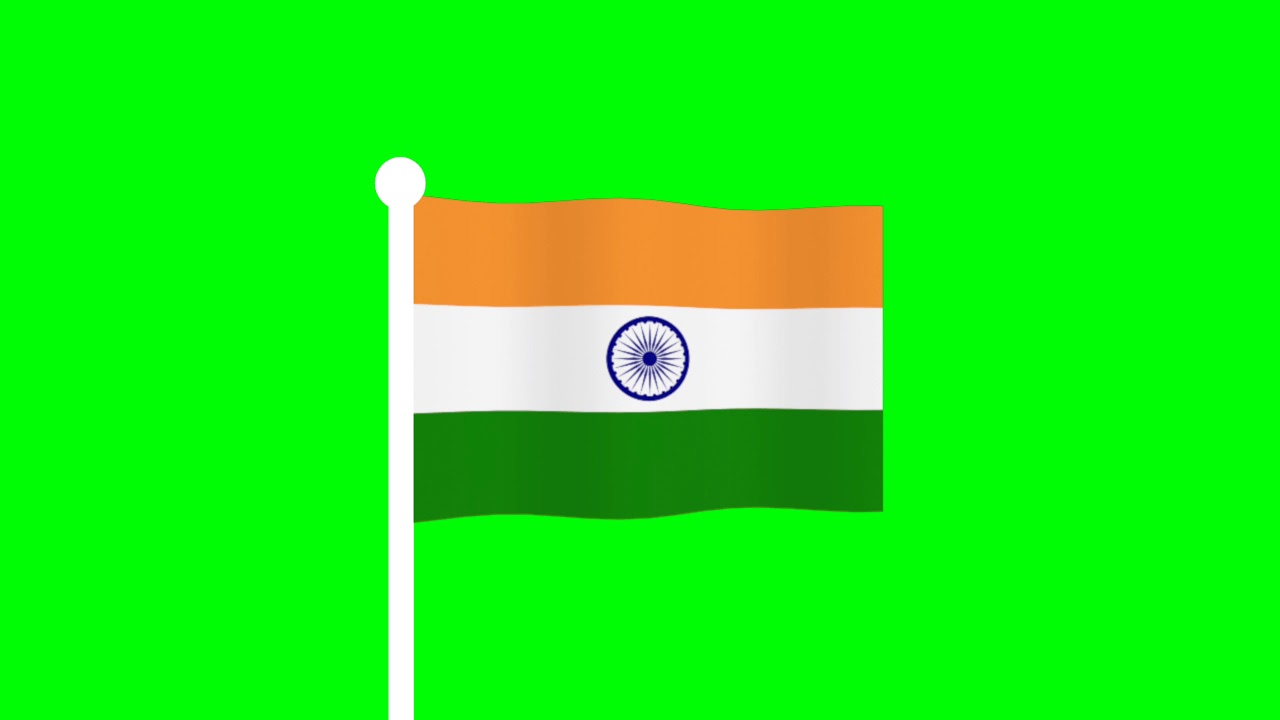 indian flag tiranga green screen | india ka flag | tiranga 4k - YouTube