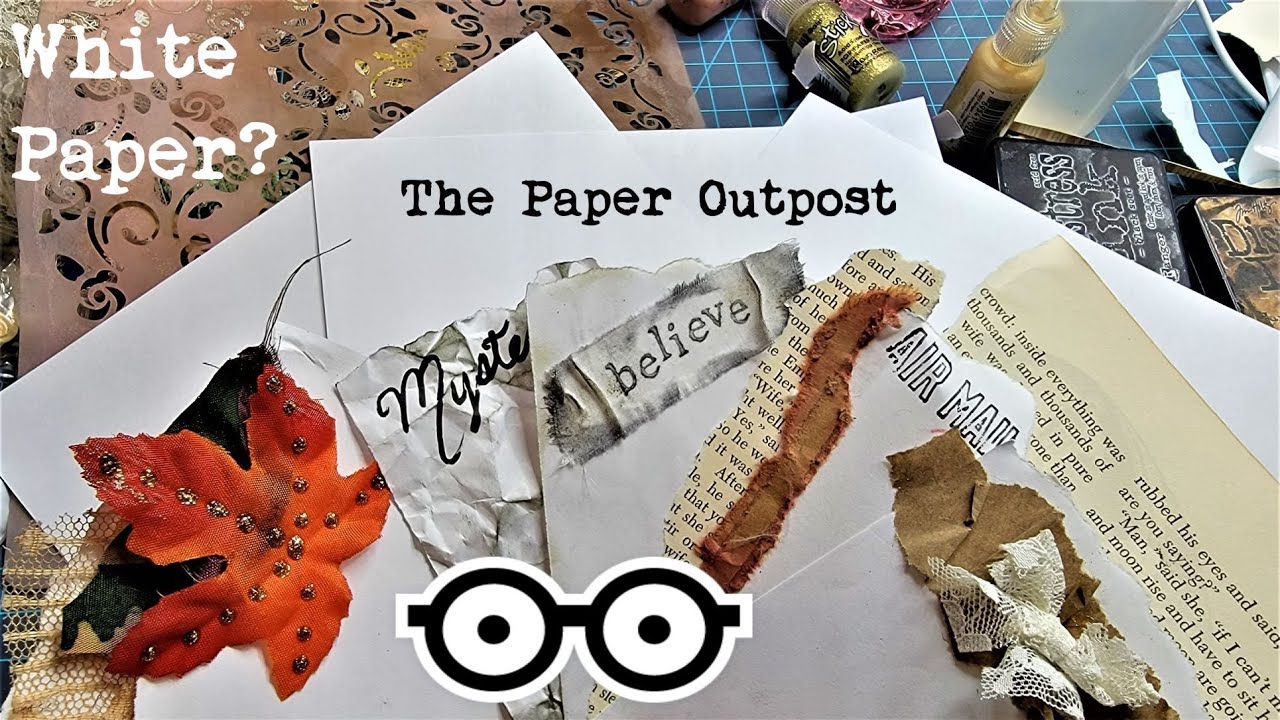GOT PLAIN WHITE PAPER?! Easy Tips to Make Fun Things for a Junk Journal ...