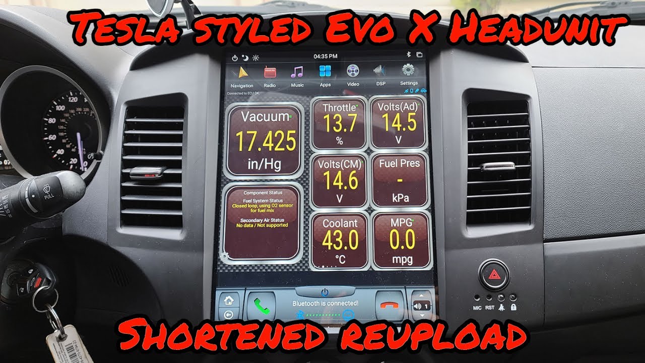 Tesla Style Head Unit visual only! - YouTube