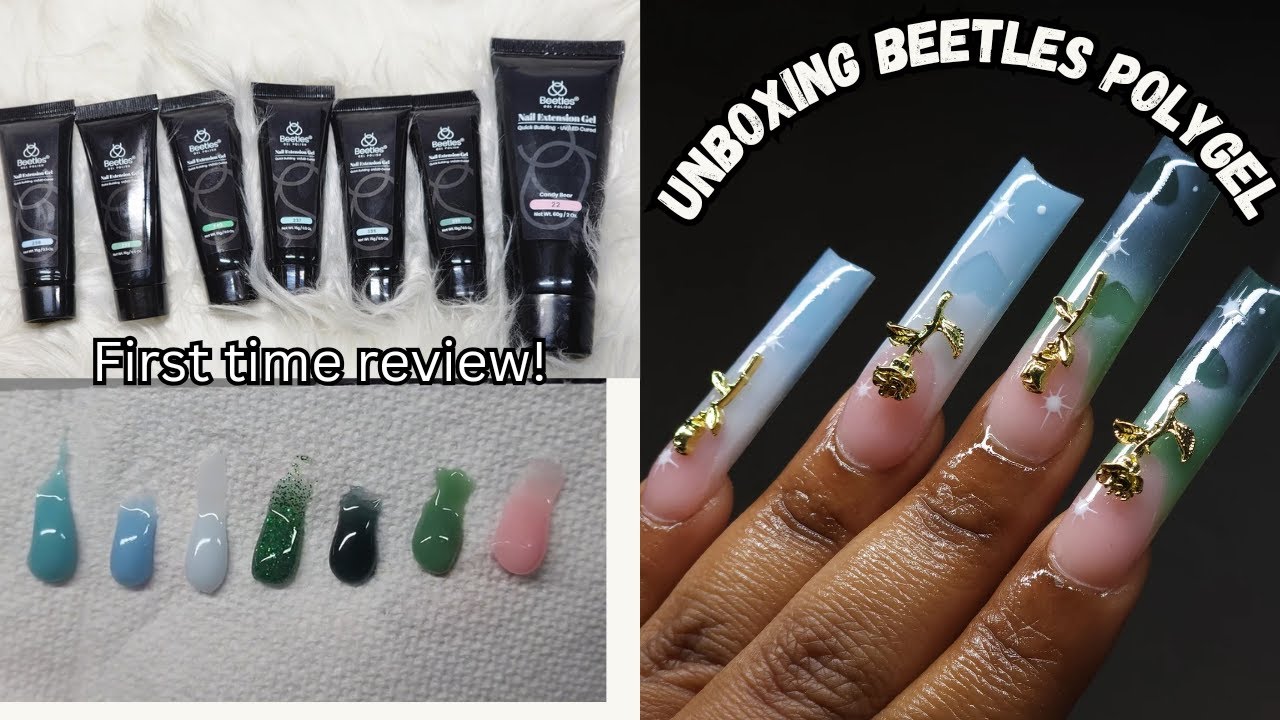 Trying out the Beetles Polygel Kit! | Unboxing | Nail Tutorial | - YouTube