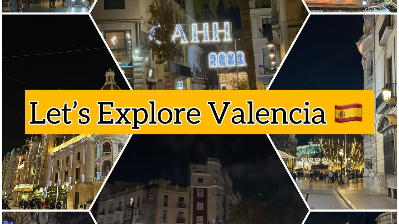 Valencia center | Valencia Night life | walking Tour of Old Town Spain ...