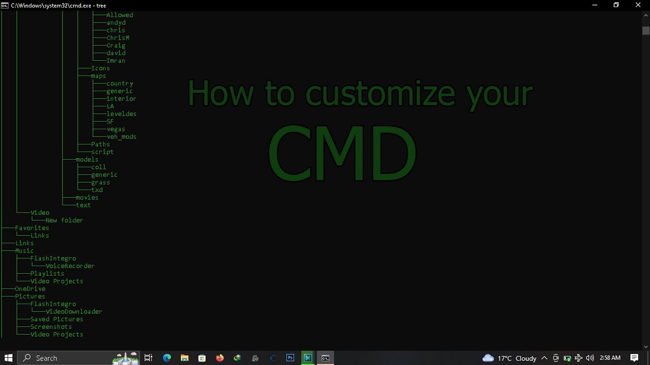 How to customize your cmd - YouTube