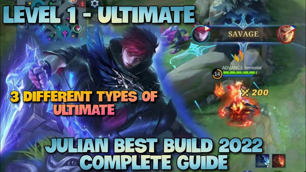 NEW HERO JULIAN BEST BUILD NEW COMPLETE GUIDE 2022 • TOO MUCH DAMAGE ...