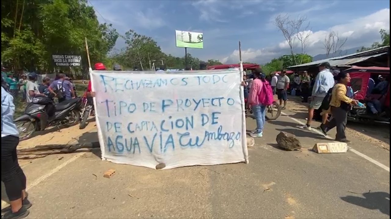 Pobladores De San Antonio De Cumbaza Realizan Paro De 24 Horas Contra