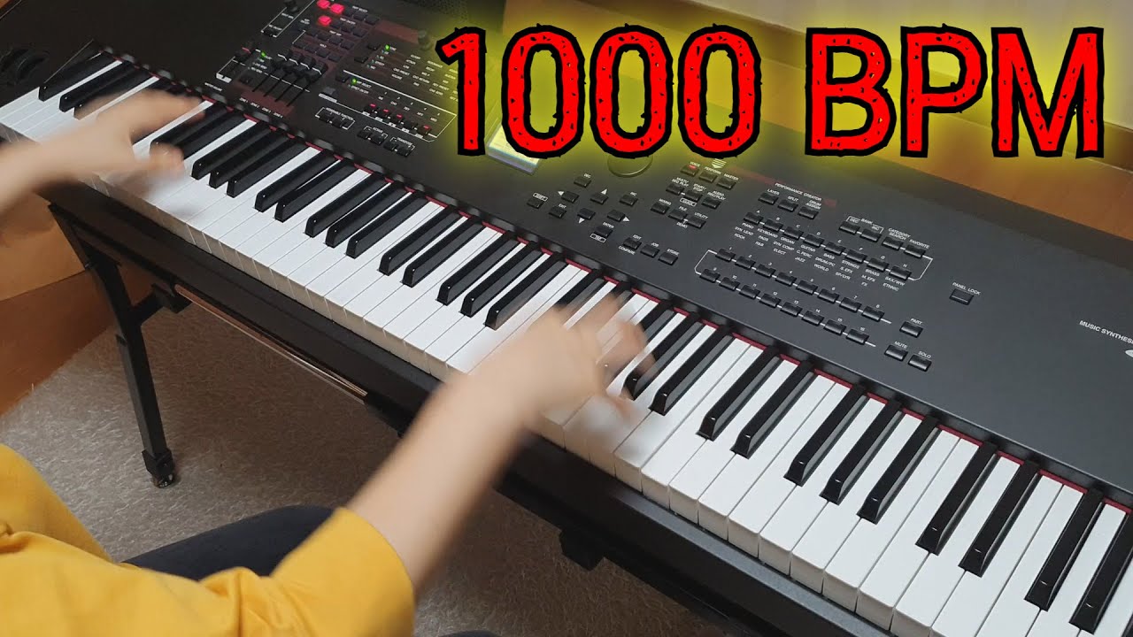 오로나민C송을 점점빠르게 속도의 한계까지 연주해보았다. 1000 BPM은 너무 순식간에 끝나버리네 ;; - YouTube