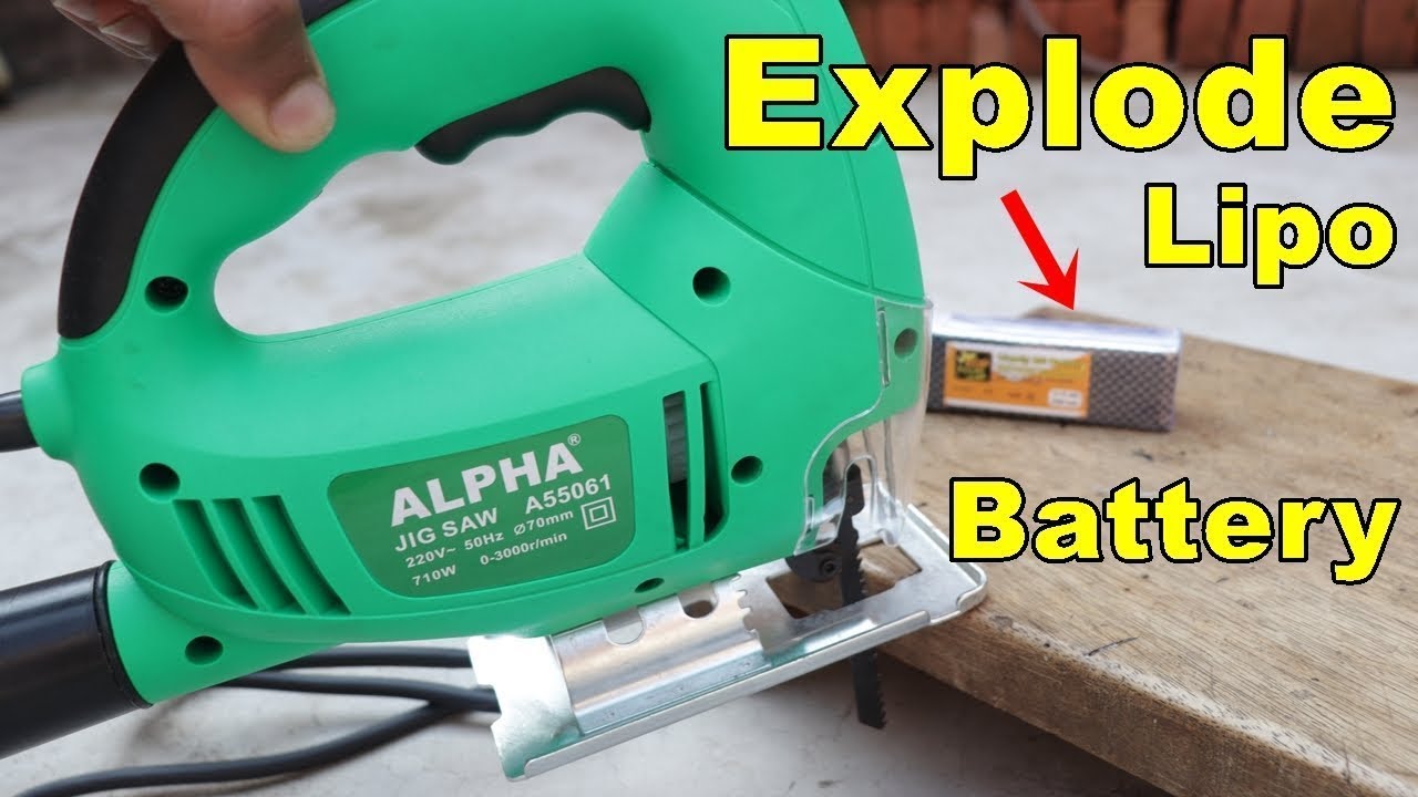Drone की Battery से Jig Saw Machine Chalegi ? - YouTube