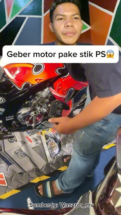 Geber motor ninja pake stik PS 😱 #shorts - YouTube