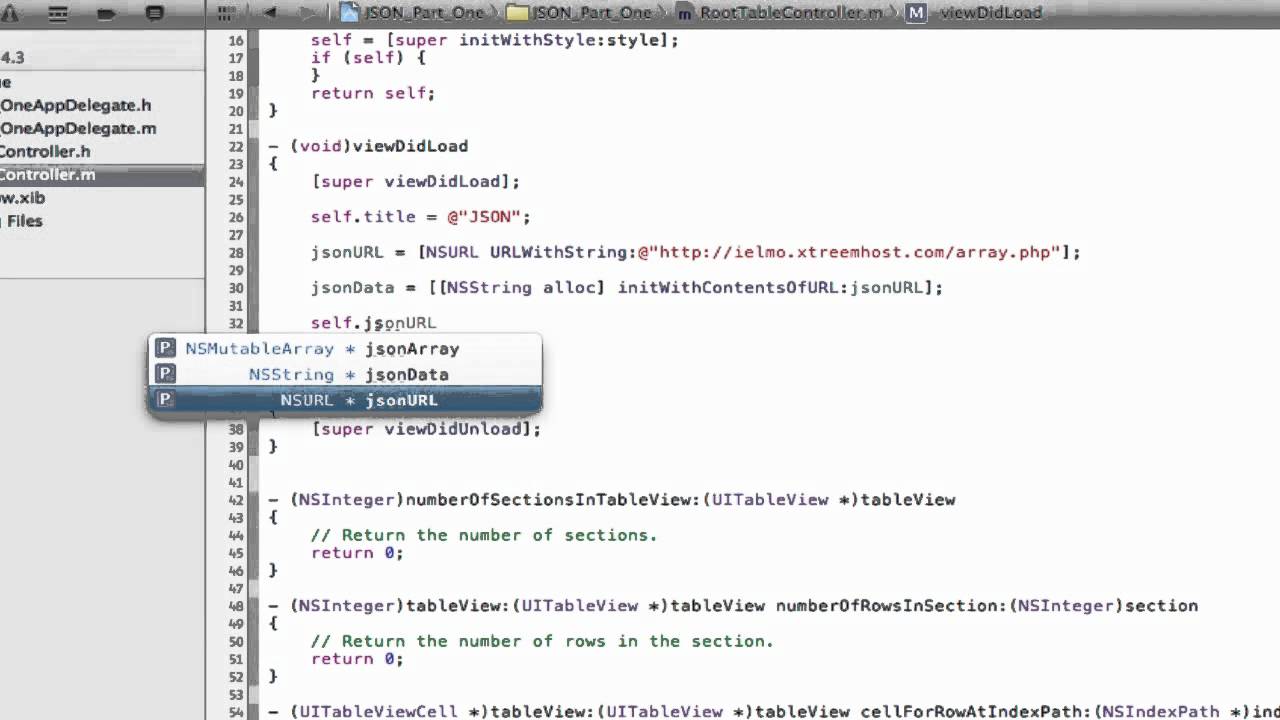 iPhone Web Services - JSON Part 1 - YouTube
