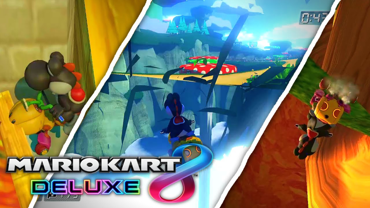 Mario Kart 8 Deluxe CUSTOM TRACK GLITCH Compilation - YouTube