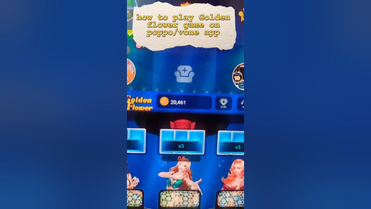 how to play Golden flower game on poppo and win big - YouTube