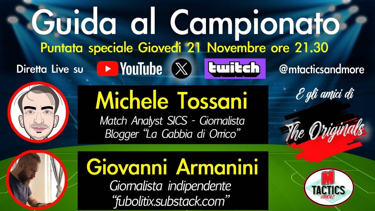 📋⚽Guida al campionato⚽📋 con Michele Tossani, Giovanni Armanini e Massi - YouTube
