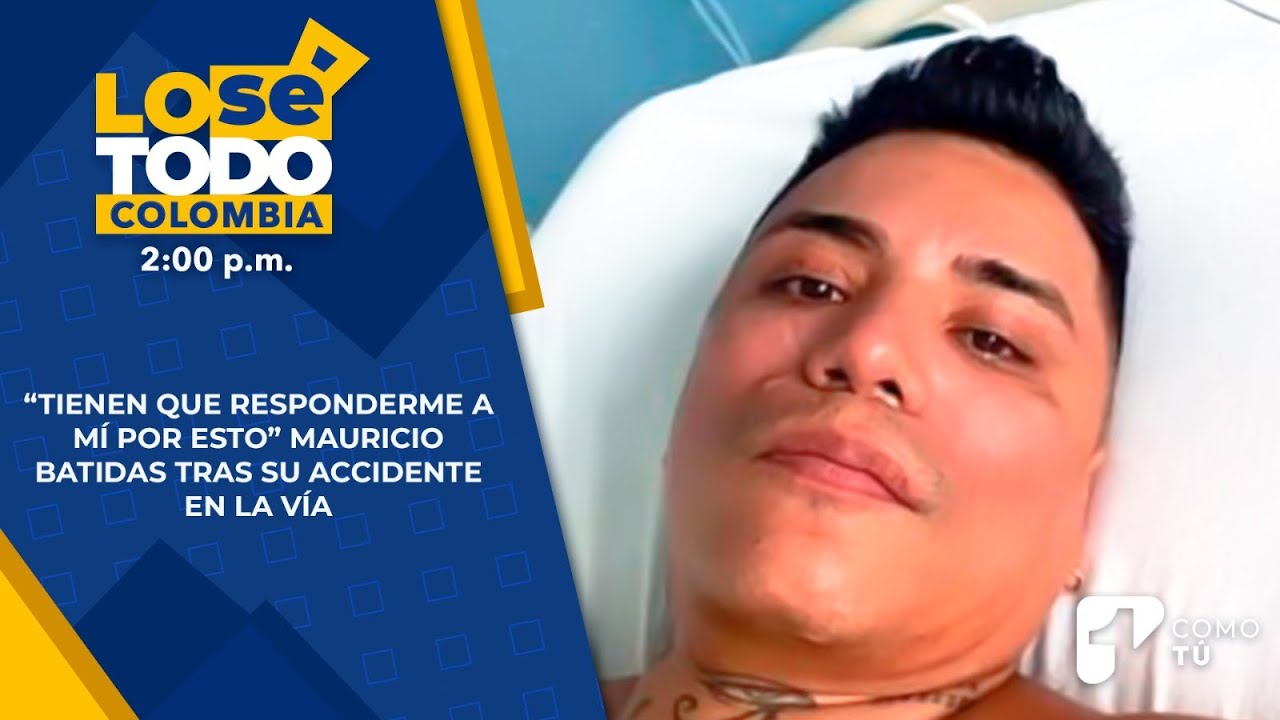 Un accidente vial le dejó la costilla partida a Mauricio Bastidas ...