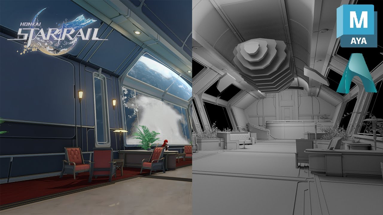 Modelling the Astral Express Parlor Car | HONKAI Star Rail | 3D ...