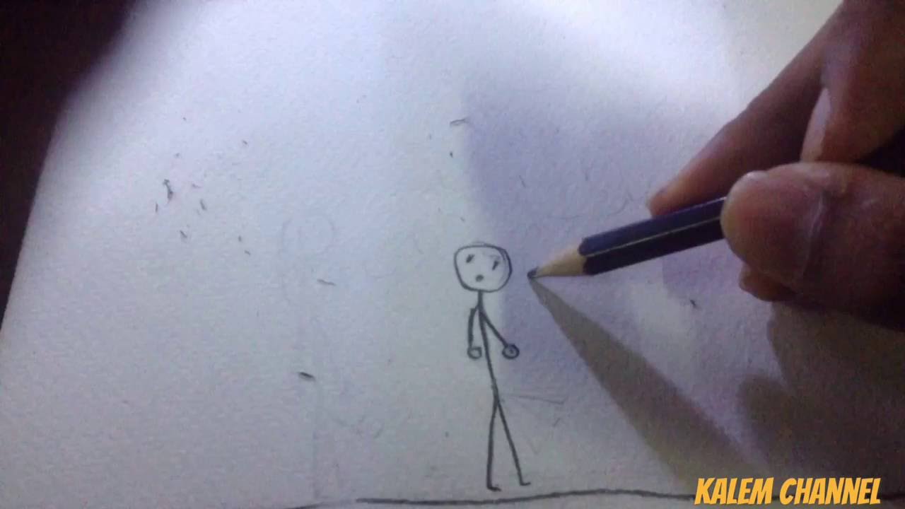 Stop motion drawing stickman by kalem channel - YouTube