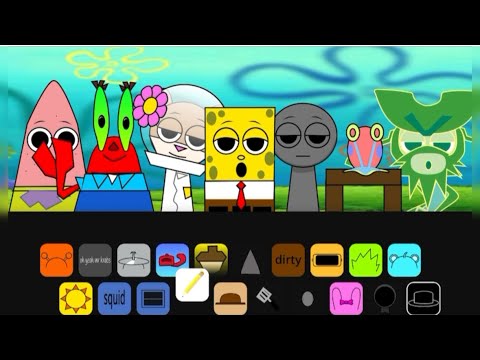 SpongeBob 🧽 🦀🐙🪸Sprunki bob , sprunki song,sprunki retake,sprunki ...