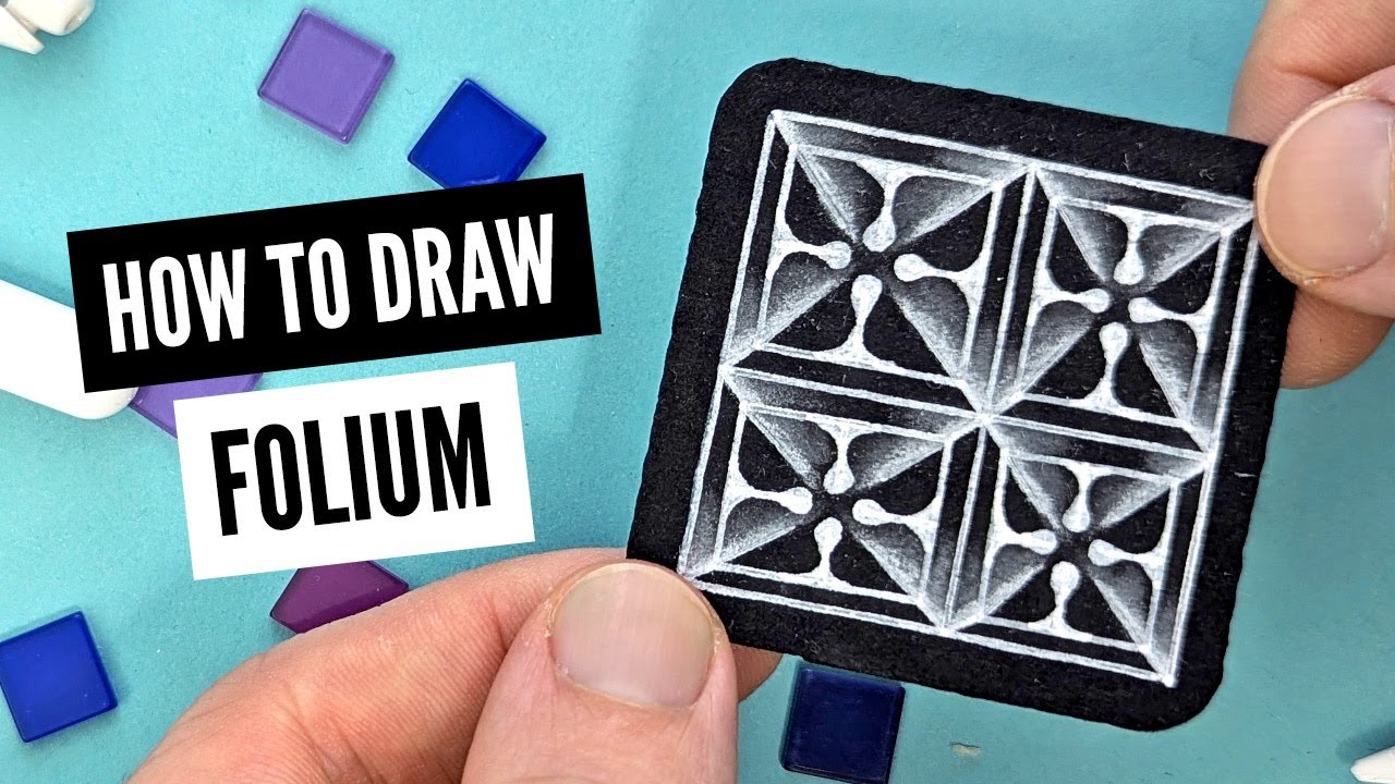 How To Draw FOLIUM by Tomàs Padrós | Zentangle Pattern Tutorial Step by ...