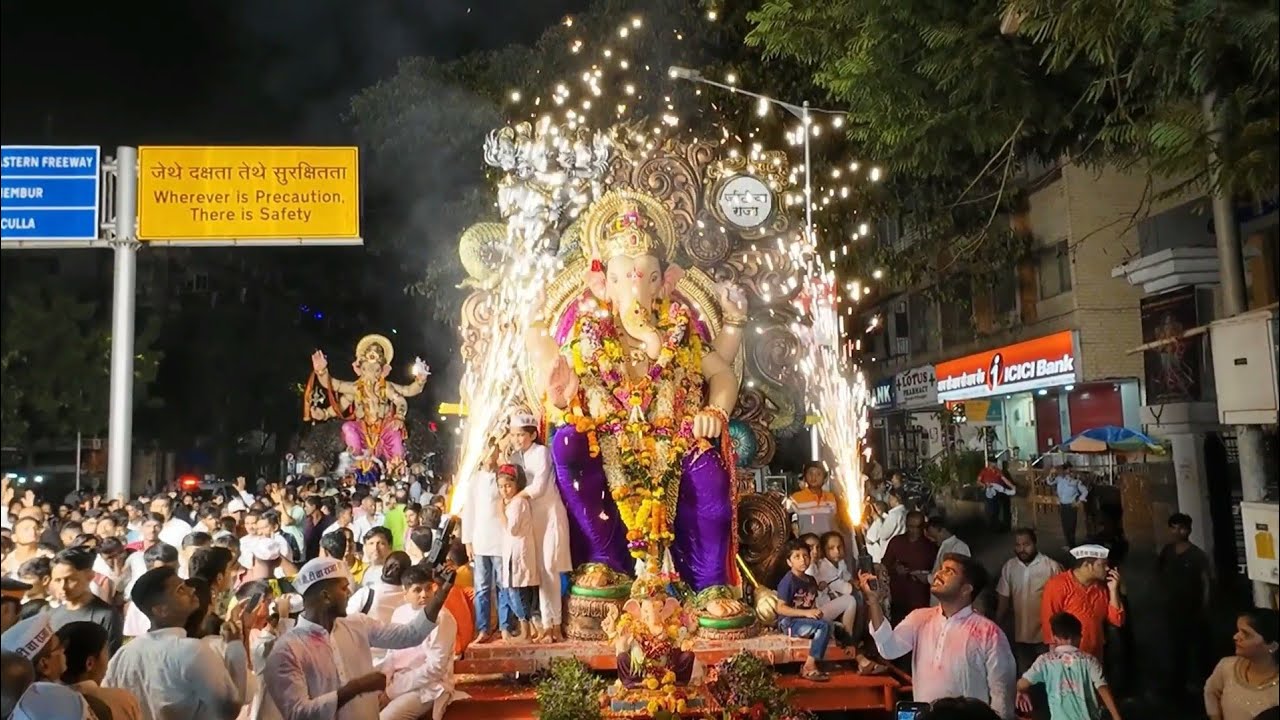 🙏 ️Gt.hospital cha Raja ganpati visarjan 2023 part 1 ️ Mumbai number 1😊 ...