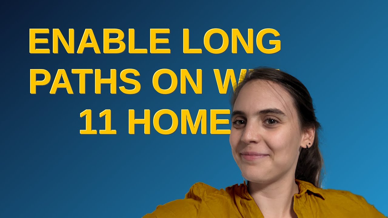 Enable long paths on Win 11 Home - YouTube