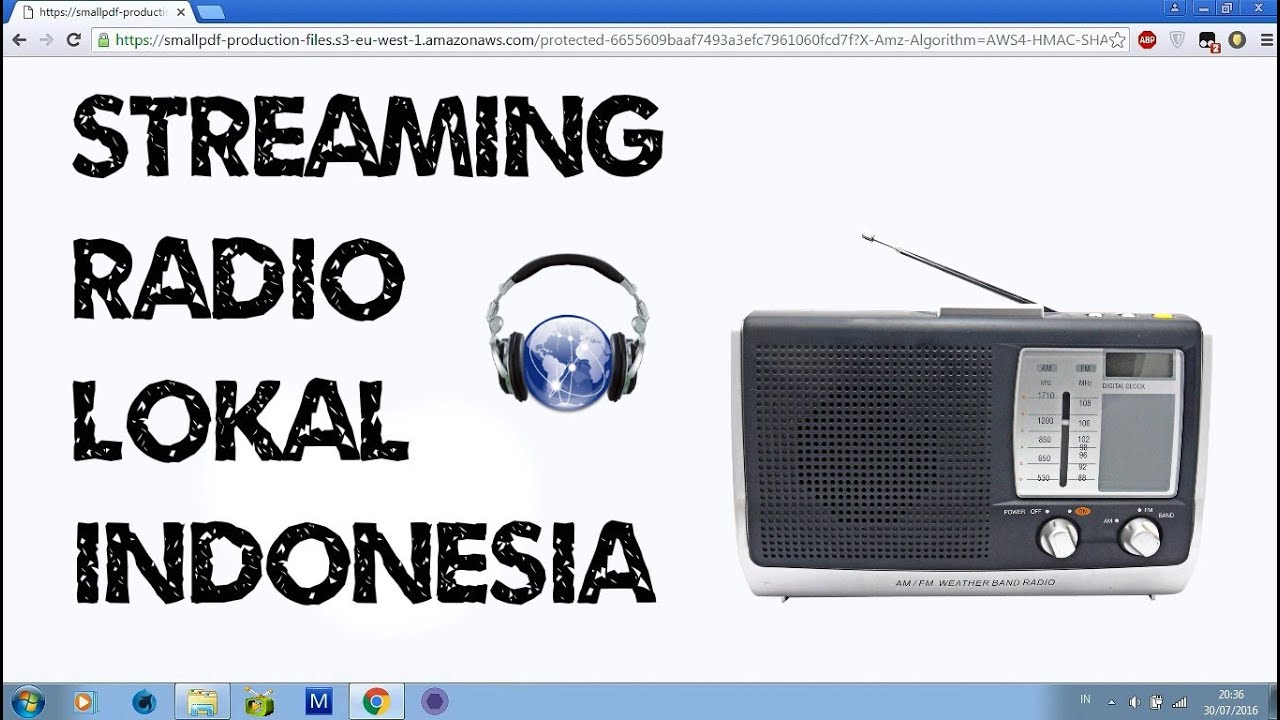 Streaming Radio Lokal Indonesia Secara Online Internet - YouTube