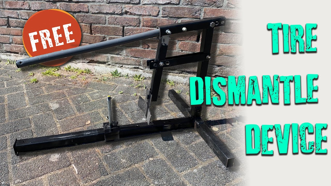 DIY TIRE DISMANTLE DEVICE - FROM SCRAP - YouTube