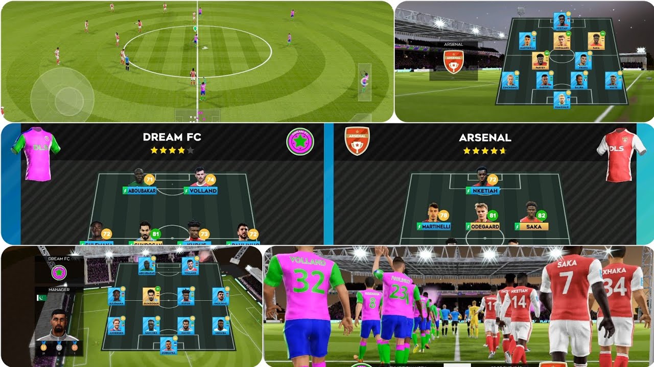 Arsenal vs Dream FC Exhibition Match Highlights|@Gamesfun0312 | - YouTube