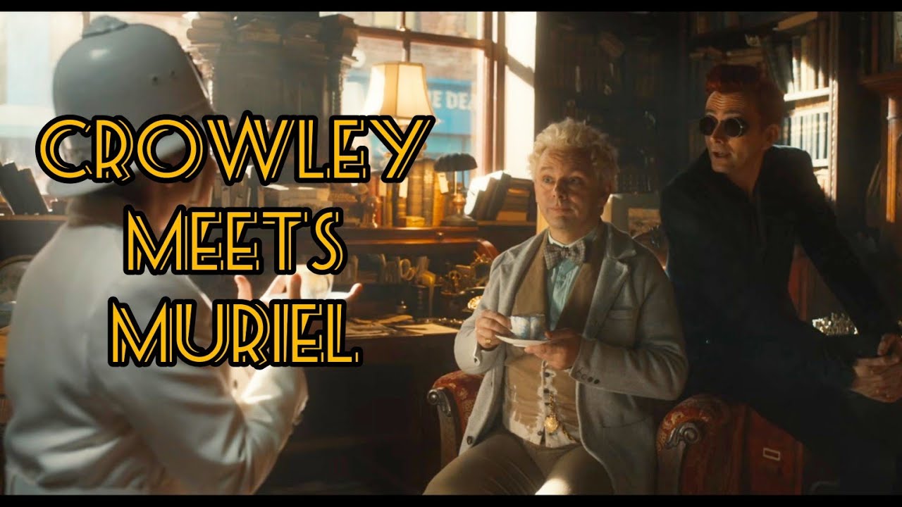 Crowley Meets Muriel - Good Omens S2 - YouTube