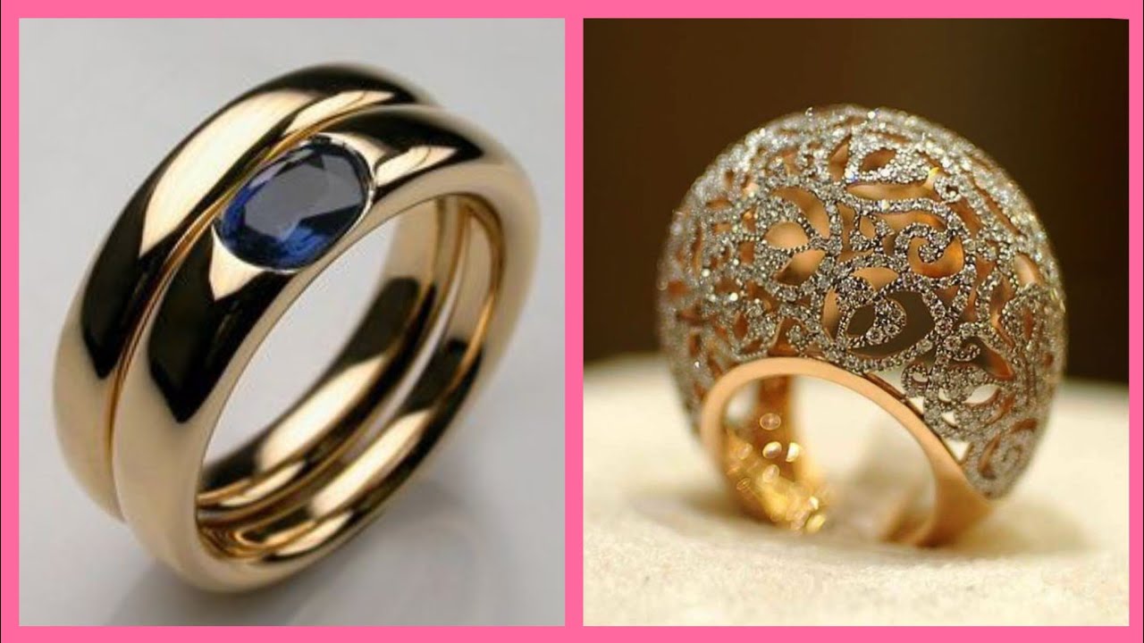 Top 10! Most Beautiful Classic gold rings designes // stylish Gold ...
