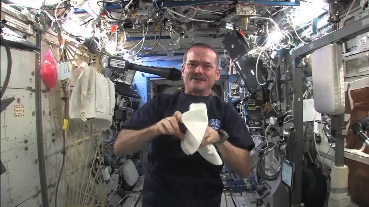 Station Commander Shares Science with Students - YouTube