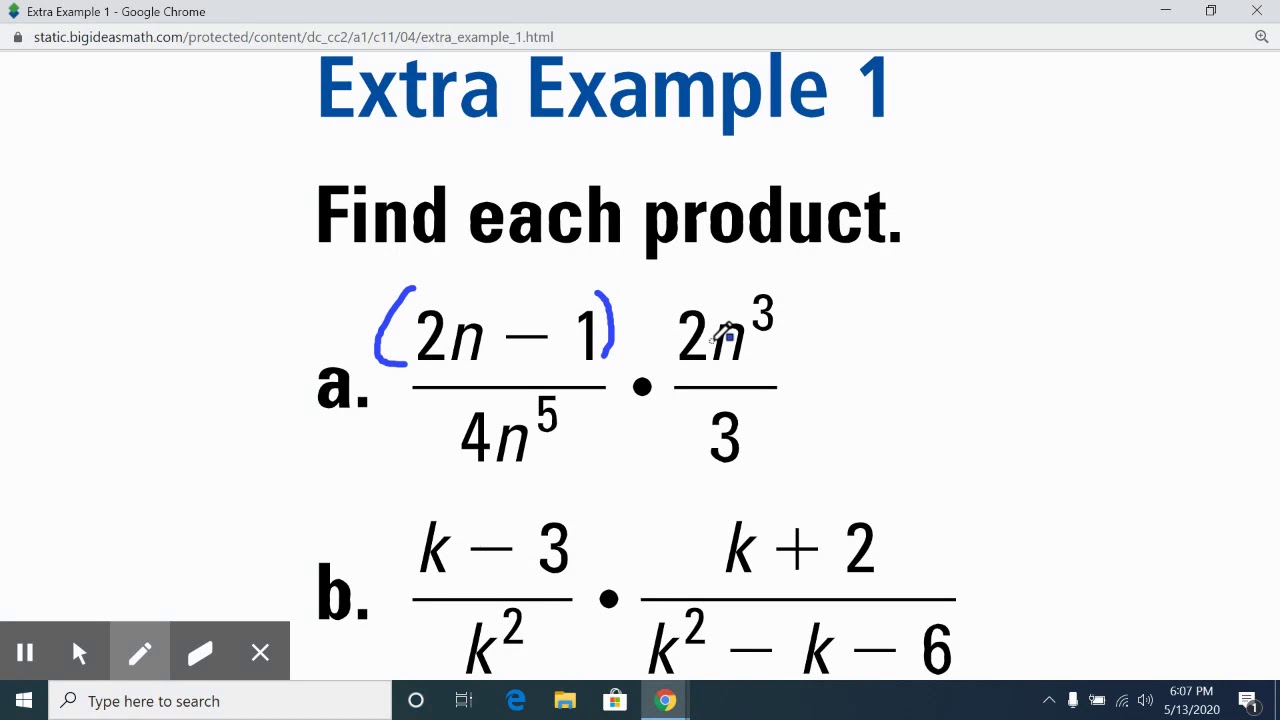 Algebra: 11.4 Lesson: Part 1 - YouTube