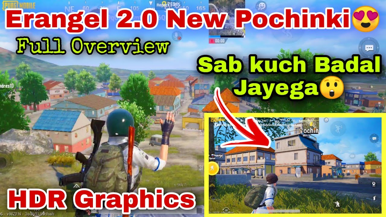Erangel 2.0 Pochinki Full Overview In HDR Graphics | Pochinki All New ...