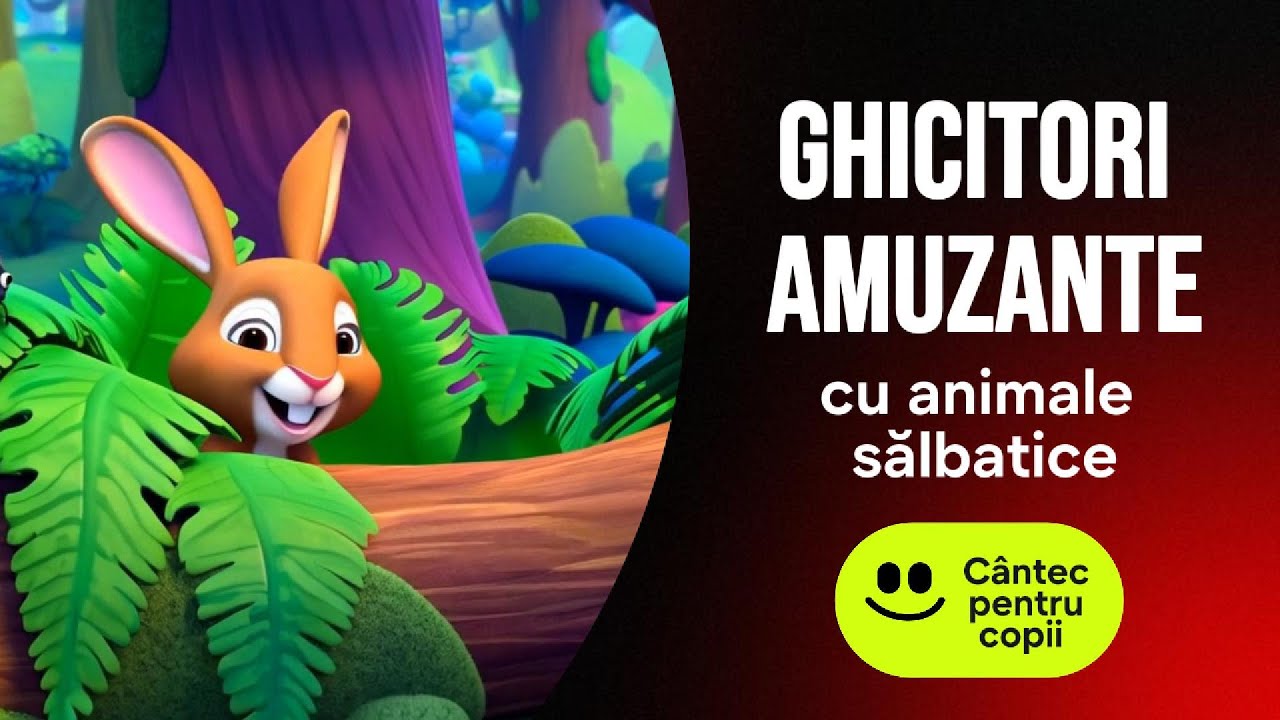 Ghicitori amuzante cu animale sălbatice - Cântec educativ pentru copii ...