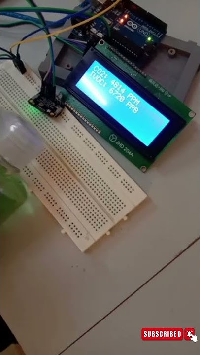 CO2 & TVOC gas measurements using CCS811 Air quality sensor | #shorts # ...