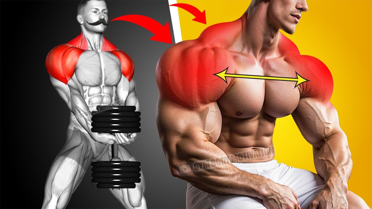 6 Best Shoulders and Traps Workout For Mass - YouTube