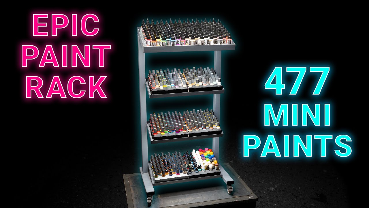 The World's Most Epic Rack for Miniature Paints - Warhammer Ready ...
