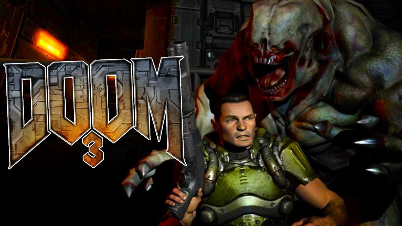 playing doom 3 & come hangout with me - YouTube