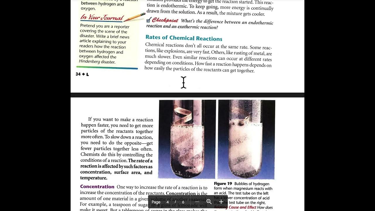 Science 8 Section 3 Controlling Chemical Reactions - YouTube