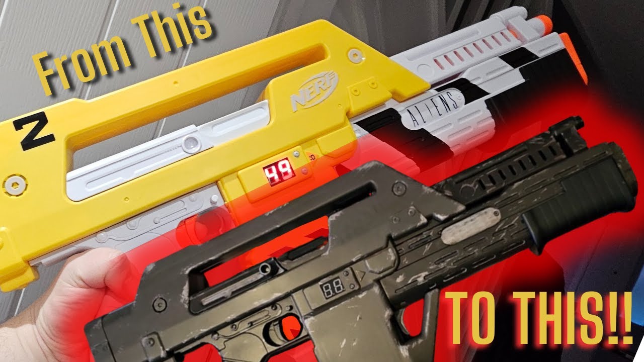 How I Made My Own Alien Replica Pulse Rifle Light Gun - YouTube