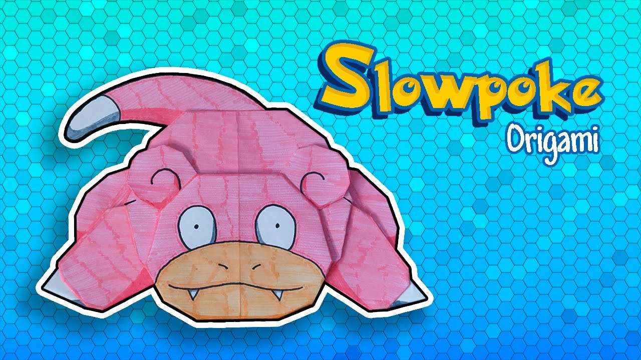 Pokémon Origami | Slowpoke - YouTube