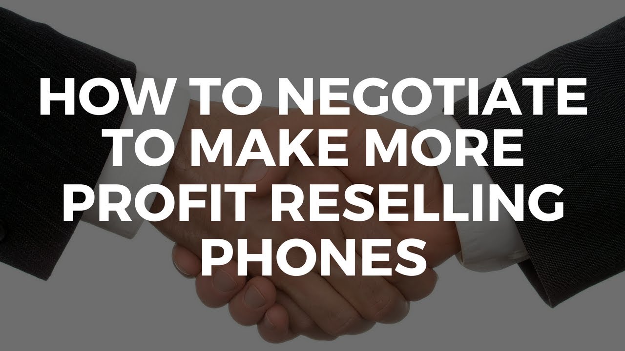How To Negotiate To Make More Profit | Phone Flipping on eBay - YouTube